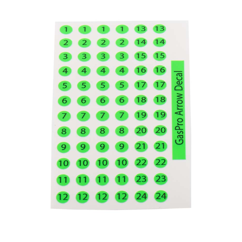 GAS PRO ARROW DECALS NUMBERS | Lokostrelska trgovina DiŠport